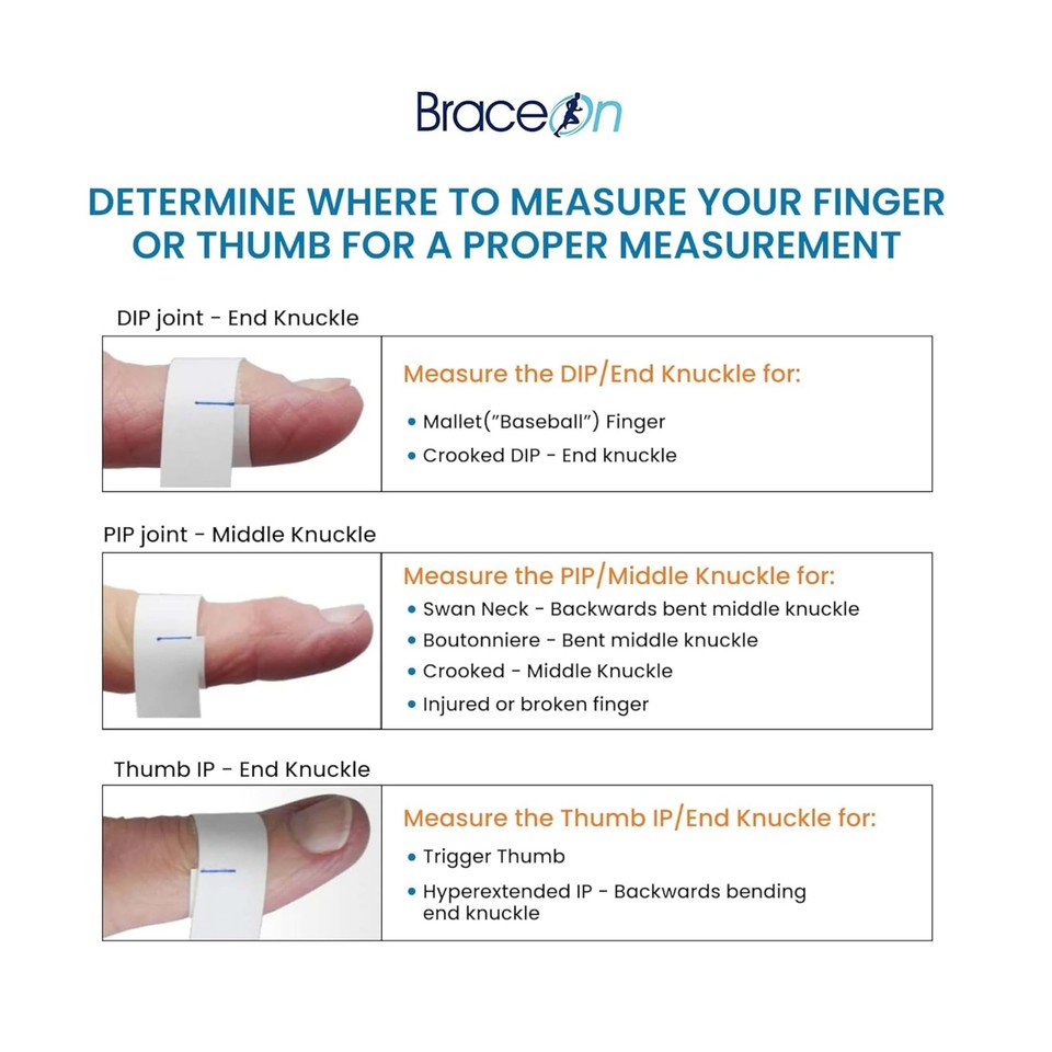 Brace On EZ Finger Splint, Finger Brace for Injuries and Support ...