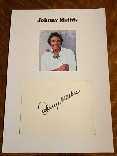 Johnny Mathis - Wunderschönes Originalautogramm DIN-A-4 | eBay