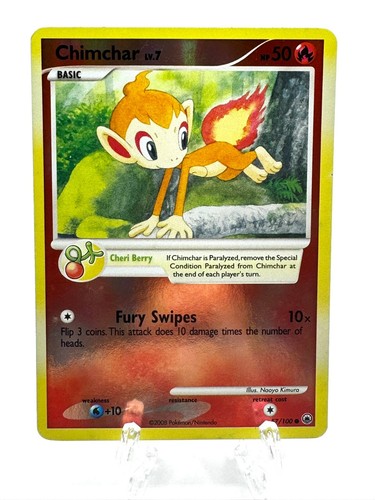 Pokémon TCG Chimchar 57/100 Reverse Holo Majestic Dawn | eBay