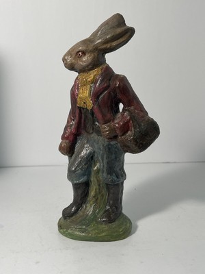 Like Or Possibly Walnut Ridge Primitives Chalkware 7" Rabbit “No Name ...