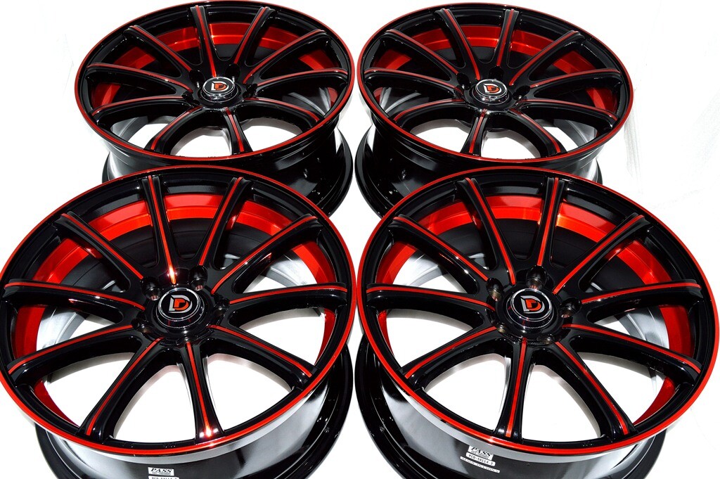 19" red wheels rims Civic Eclipse Optima Stinger Accord Camry Veloster ...