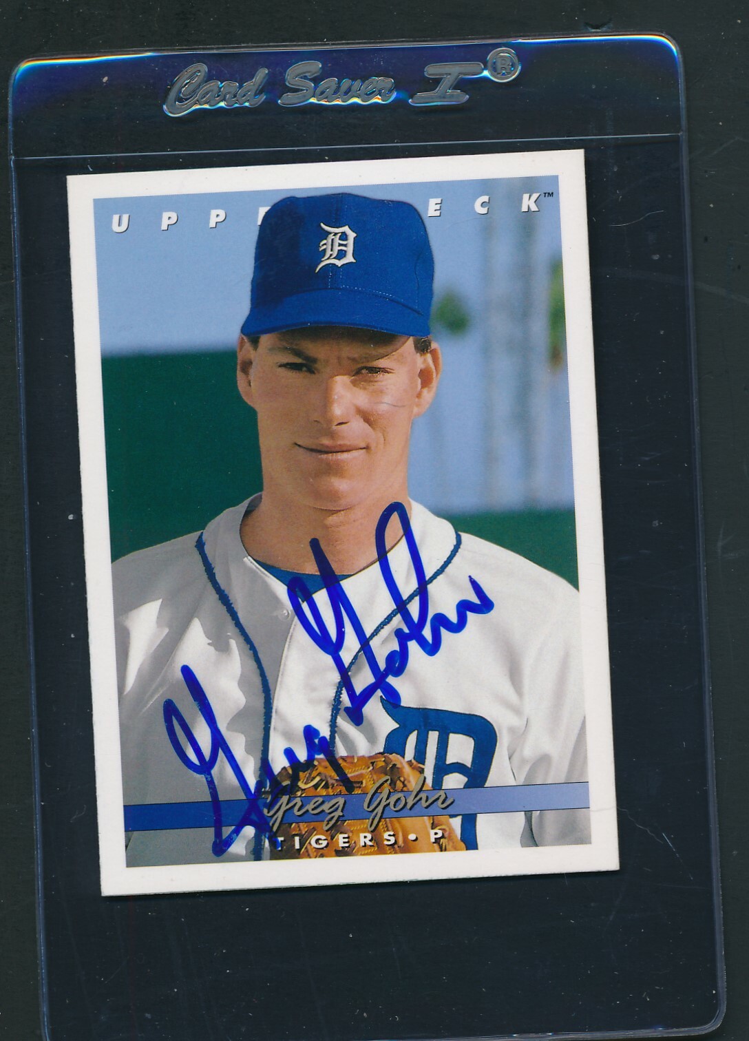 1993 Upper Deck #685 Greg Gohr Tigers Signed Auto *D1061 | eBay