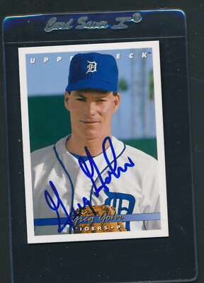 1993 Upper Deck #685 Greg Gohr Tigers Signed Auto *D1061 | eBay