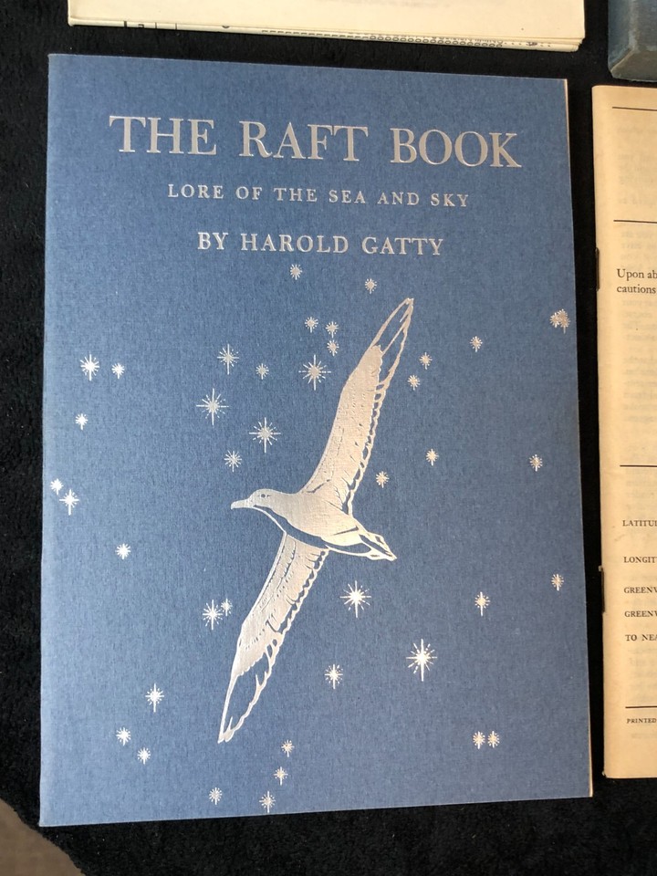 Vtg. 1943 WW2 Era The Raft Book by Harold Gatty, 1st Edition w ...