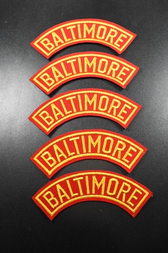 Lot Of 5 Vintage Arched Baltimore Patches NOS | eBay