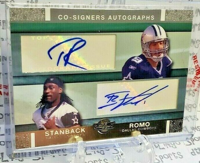2007 Topps Co-Signers - Co-Signers Autographs #CSA-RS Tony Romo, Isaiah ...