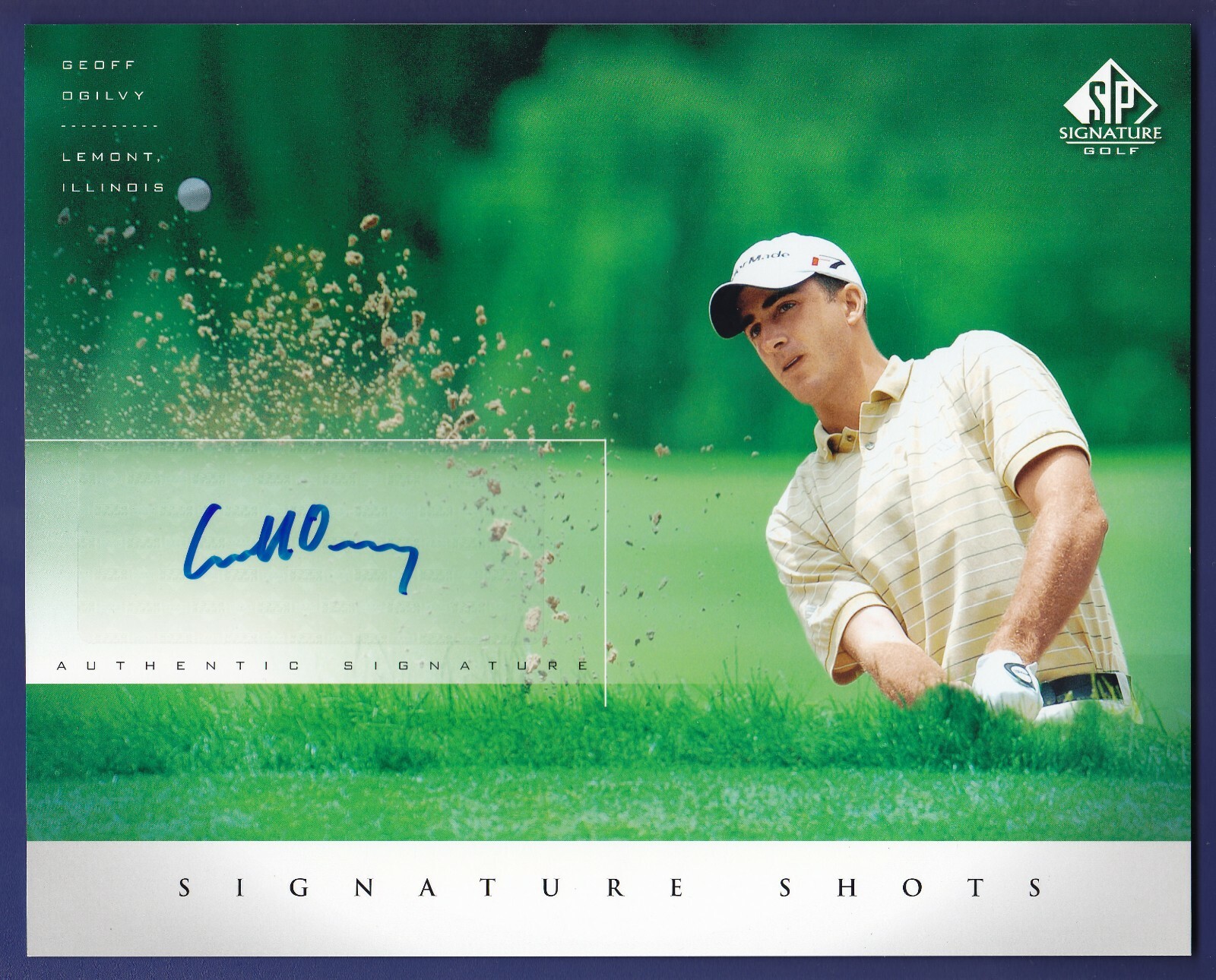 Geoff Ogilvy 2004 SP Signature Golf 8x10 Signature Shots #GO (MINT) PGA ...