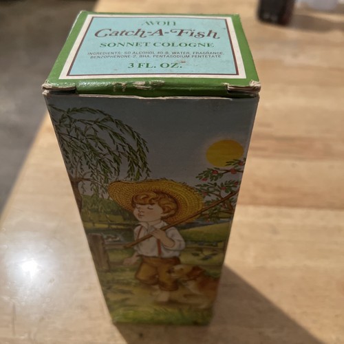 NOS Avon Catch A Fish Sonnet Cologne 3 Fl Oz Figural Bottle in Box | eBay