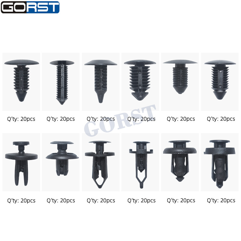 240pcs Set Plastic Rivets Fastener Fender Bumper Push Clips With Tool ...