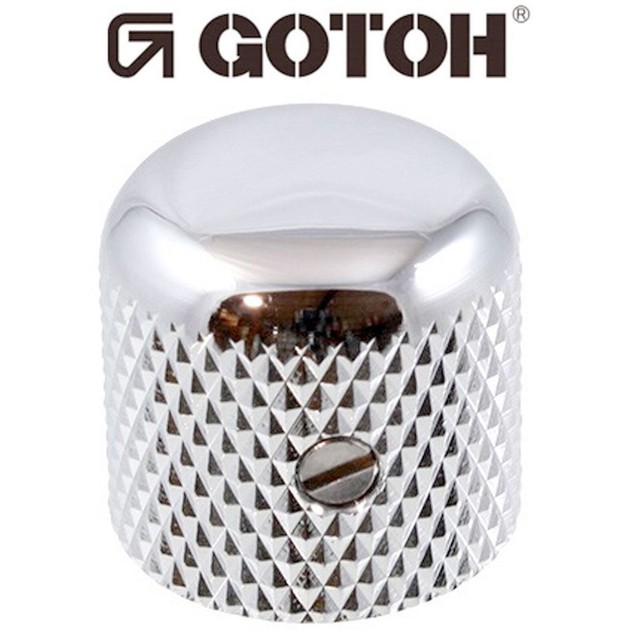 (2) GOTOH Vk1-19 Dome Knobs for 6mm Pots Guitar or Bass - Chrome for sale online | eBay