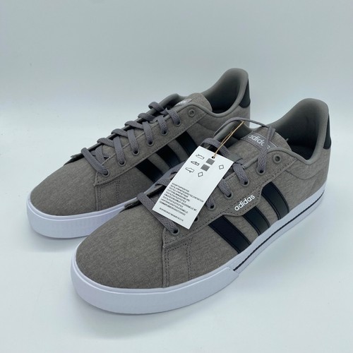 Adidas Men's Daily 3.0 Skateboarding Shoes FW3270 Gray Black White Size ...