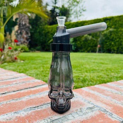 Portable Black Hookah Screw on Bottle Converter Water Glass Bong with ...