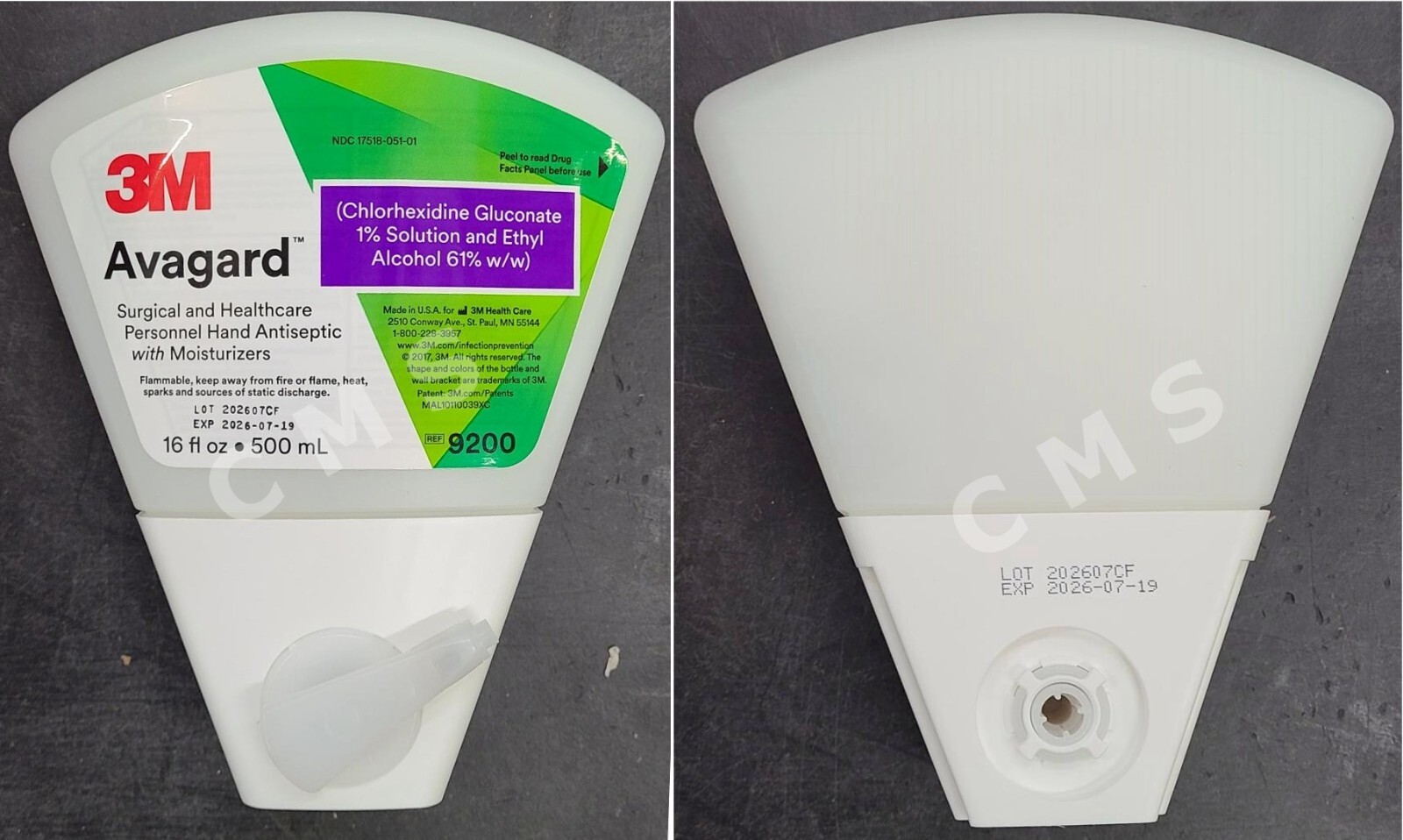 3M AVAGARD Personnel Hand Scrub Soap Refill Antiseptic 16oz 9200 -ONE ...