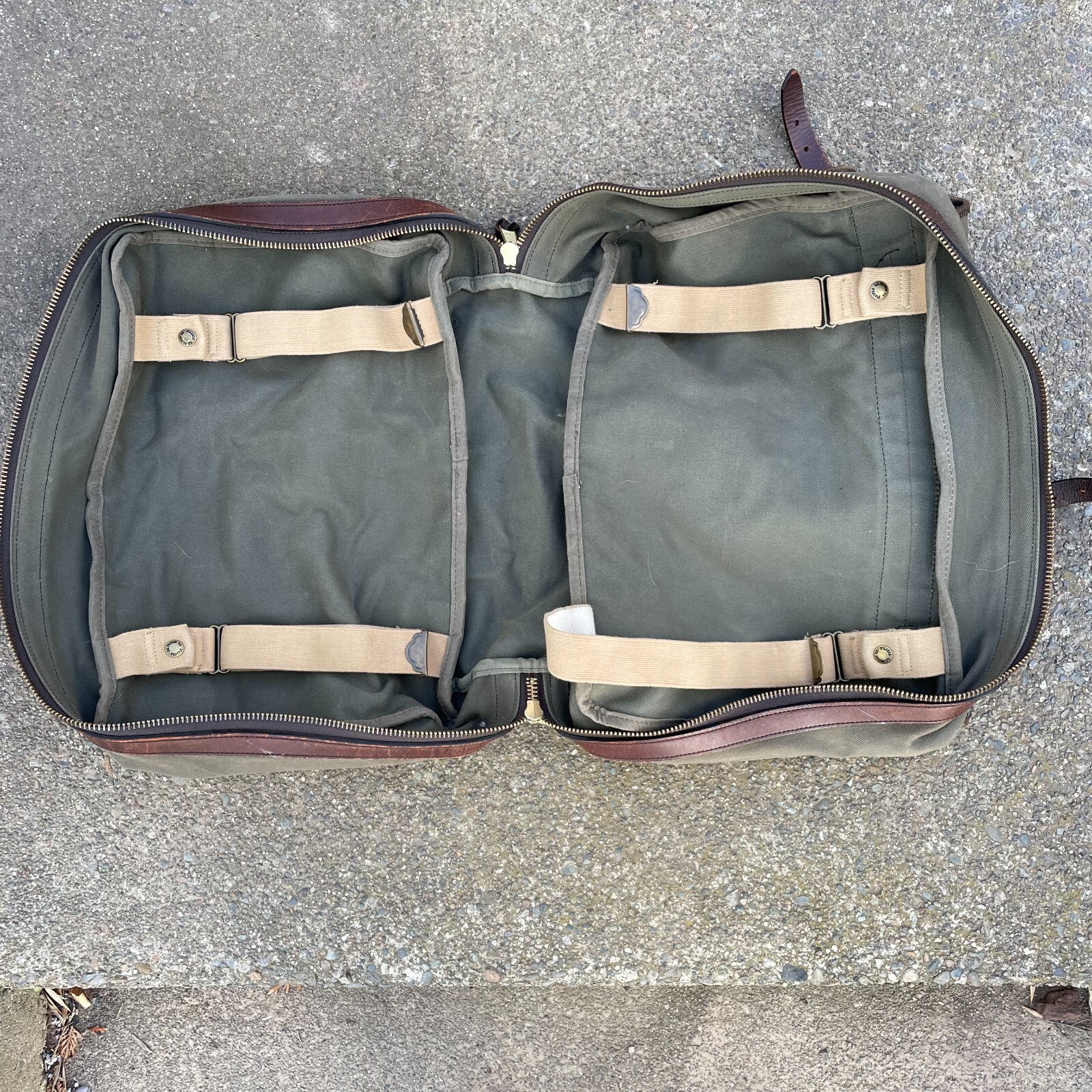 Vintage Filson Tin Cloth Briefcase Messenger Bag Seat… - Gem