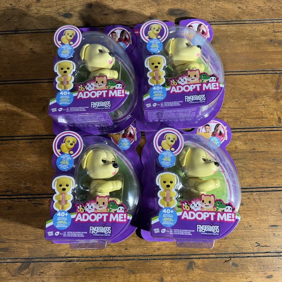 Bundle 4 Fingerlings X ADOPT ME Interactive Dog 40+ Sounds and ...
