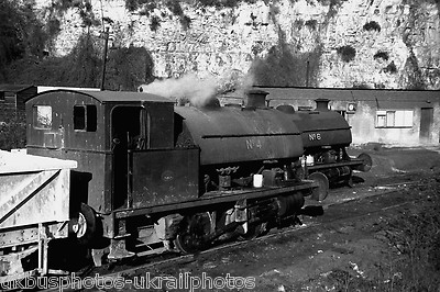 Swanscombe Quarry Steam loco No.4 & 6 1969 Rail Photo | eBay