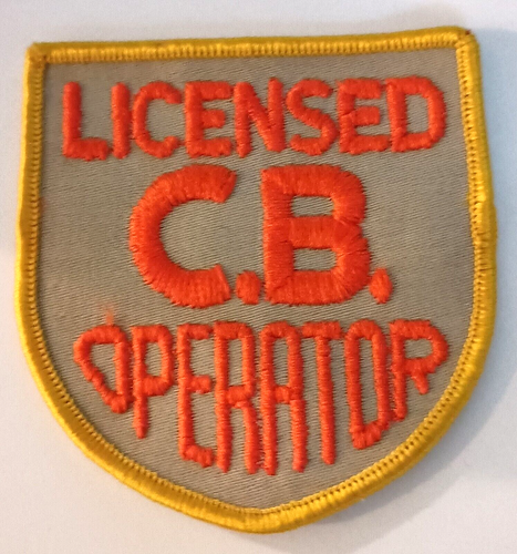 Retro Licensed CB Operator Convey Era Trucker Orange Patch New NOS ...