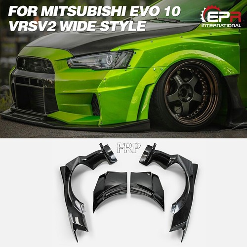 VRS Ver2 Style FRP Unpainted Full Widebody All Body Kits For Mitsubishi ...