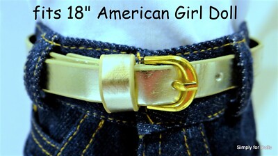 GOLD Metallic Doll BELT fits 18" American Girl DOLL CLOTHES | eBay