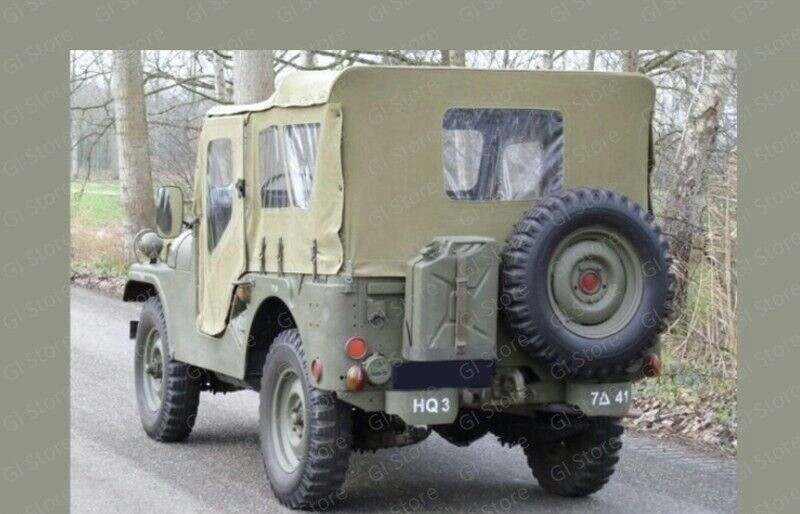 Canvas Soft Top for Jeep Willys CJ5 M38,M38A1 FITS ON CIVIL BOWS ...