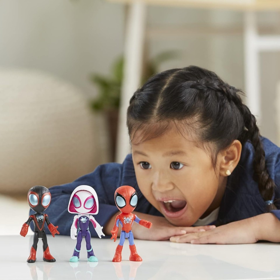 Spidey and His Amazing Friends Team Change ‘N Go Riders Playset, 3 ...