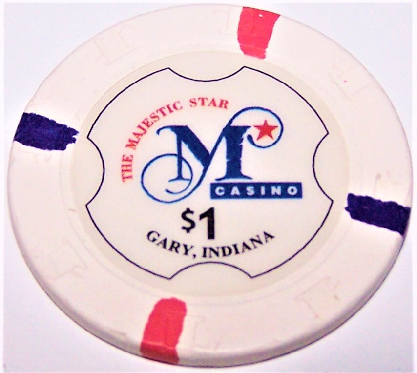 Majestic Star Casino Gary Indiana 1 Dollar Gaming Chip as pictured | eBay
