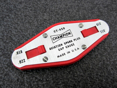 Vintage Champion Aviation Spark Plug Gap Gauge CT-450 Made in USA | eBay
