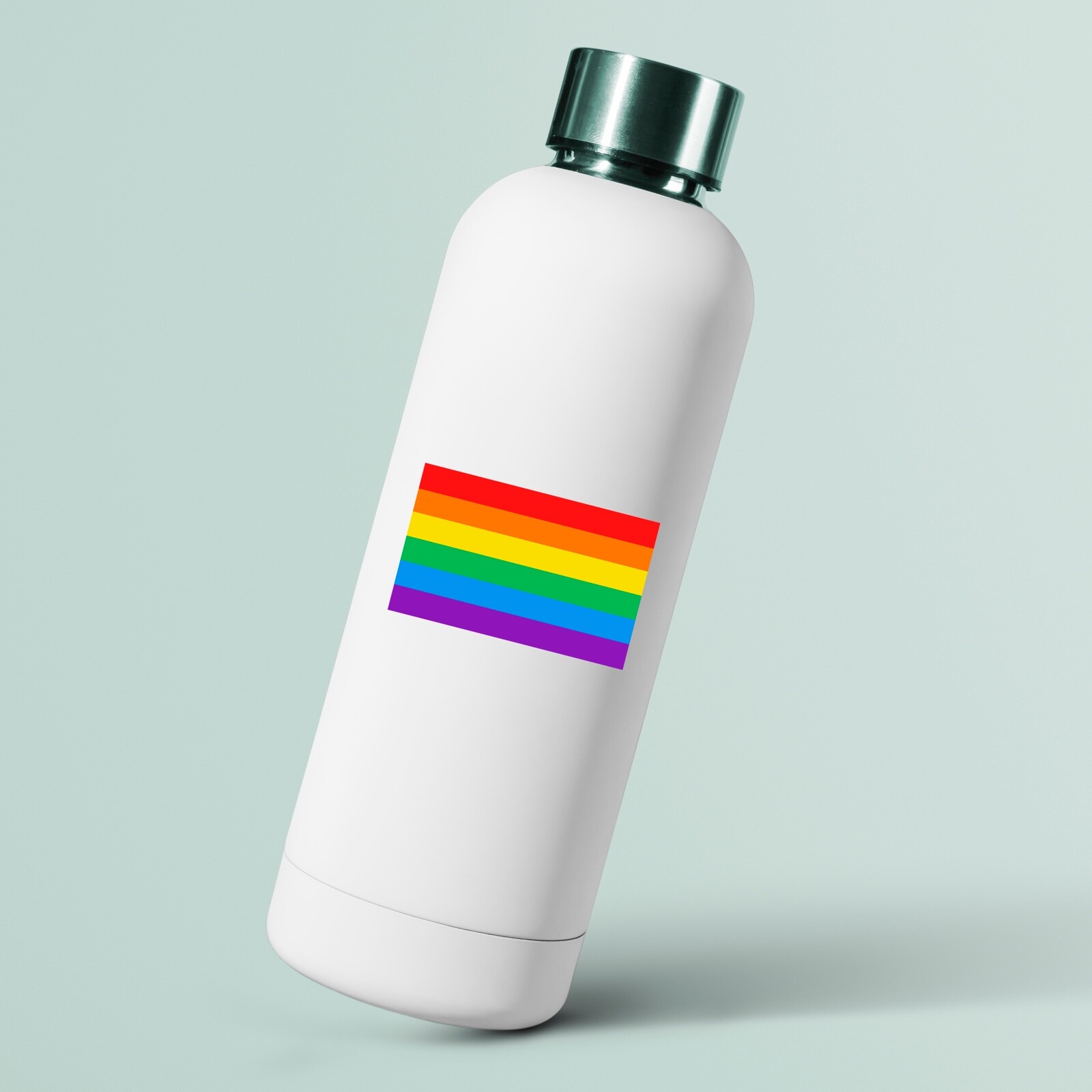 Rectangle RAINBOW STICKER FLAG LGBT Gay Free Love Pride CAR TRUCK ...