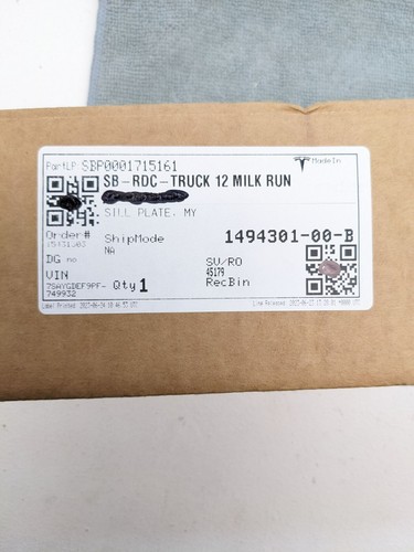 2020 2021 2022 2023 TESLA MODEL Y FRONT DOOR SILL SCUFF PLATE 1494301 ...