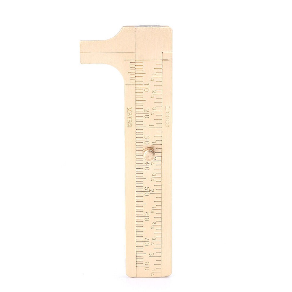 Mini 80mm Metal Brass Callipers Solid Vernier Gauge Measuring Tool for ...