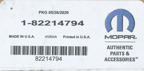 Fuel Filler Door Mopar 82210608AC for sale online | eBay