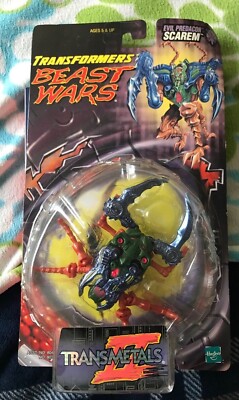 Transformers BEAST WARS TRANSMETALS II SCAREM 1999 New Sealed . | eBay