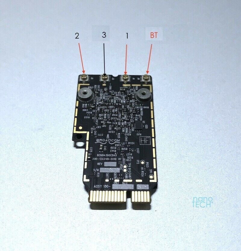 Genuine Apple WiFi 802.11ac + Bluetooth 4.2 Adapter Upgrade Kit Mac Pro ...