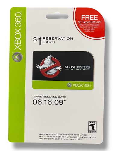 Ghostbusters: The Video Game Preorder Reservation Card Xbox 360 2009 ...