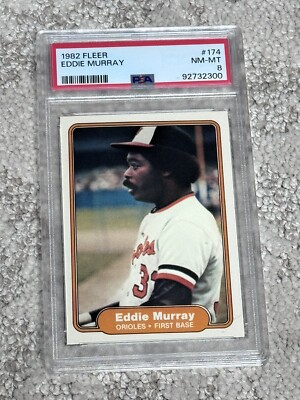 PSA 8 BASEBALL CARD 1982 FLEER EDDIE MURRAY HOF BALTIMORE ORIOLES | eBay