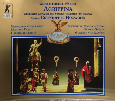 G.F. Handel: Agrippina Opera in Tre Atti (3 CD Set 2000 Mondo Musica ...