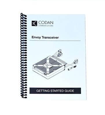 CODAN™ Envoy™ Transceiver - Getting Started Guide, Issue 10 - GENUINE ...