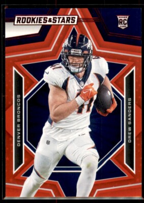 2023 Rookies & Stars RED Drew Sanders Denver Broncos RC #138 | eBay