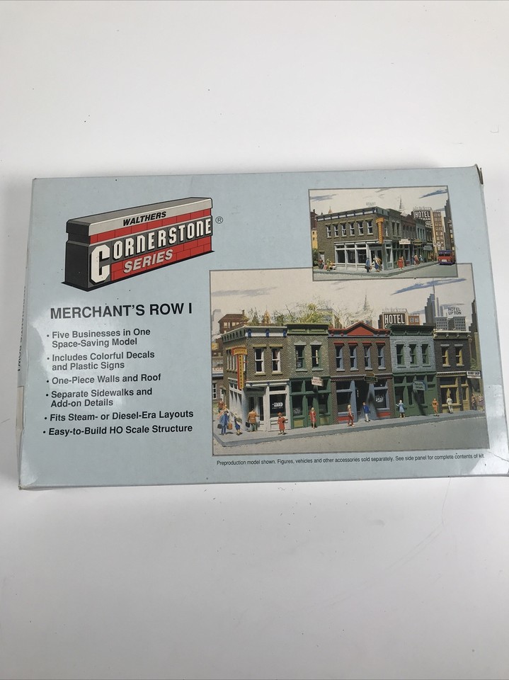WALTHERS Cornerstone 933-3028 1/87 HO Scale MERCHANT'S ROW I model ...