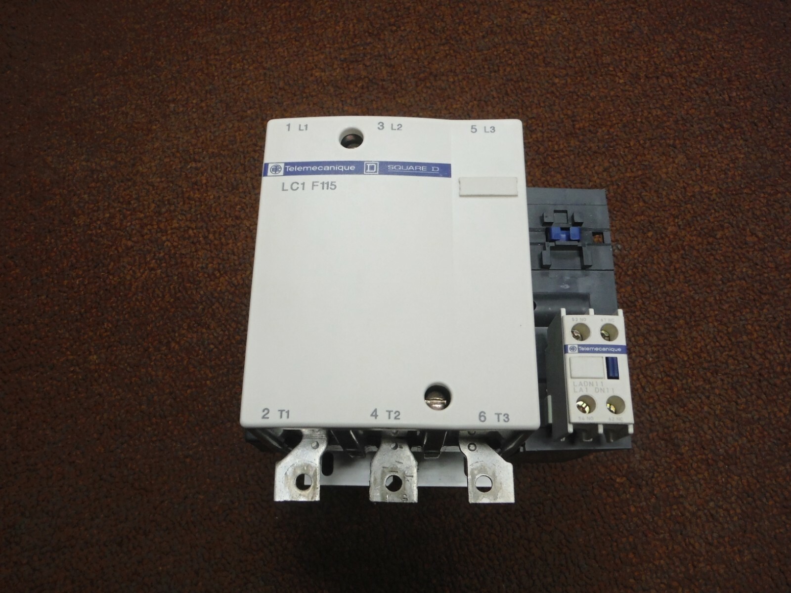 LC1F115 TELEMECANIQUE CONTACTOR 175 AMP 600V 3 PHASE 110V COIL w/ AUX ...