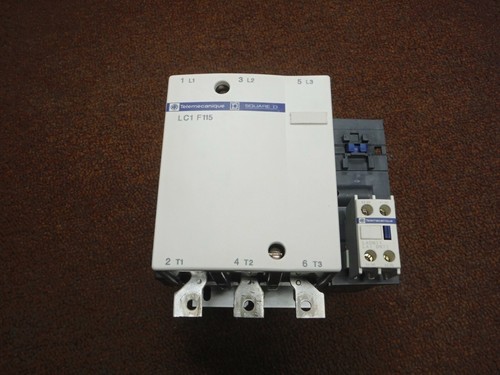 LC1F115 TELEMECANIQUE CONTACTOR 175 AMP 600V 3 PHASE 110V COIL w/ AUX ...