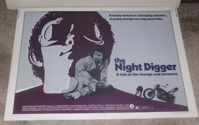 THE NIGHT DIGGER original 1971 ROLLED 22x28 movie poster PATRICIA NEAL ...