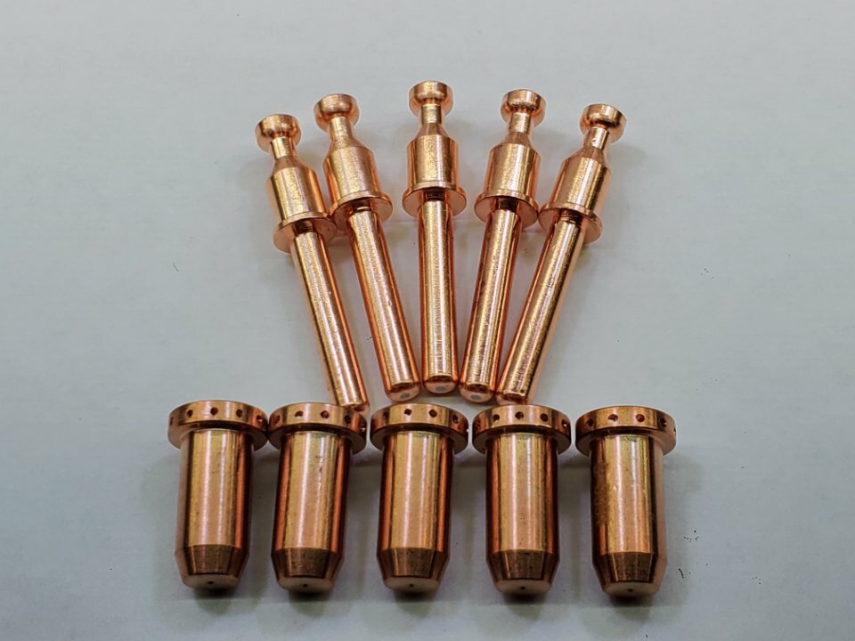 10pc - 9-0096 + 9-0093 Drag Tip Set - fits Thermal Dynamics SL40 Plasma ...