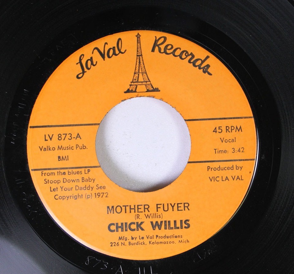 Soul 45 Chick Willis - Something To Remember You By / Mother Fuyer On ...