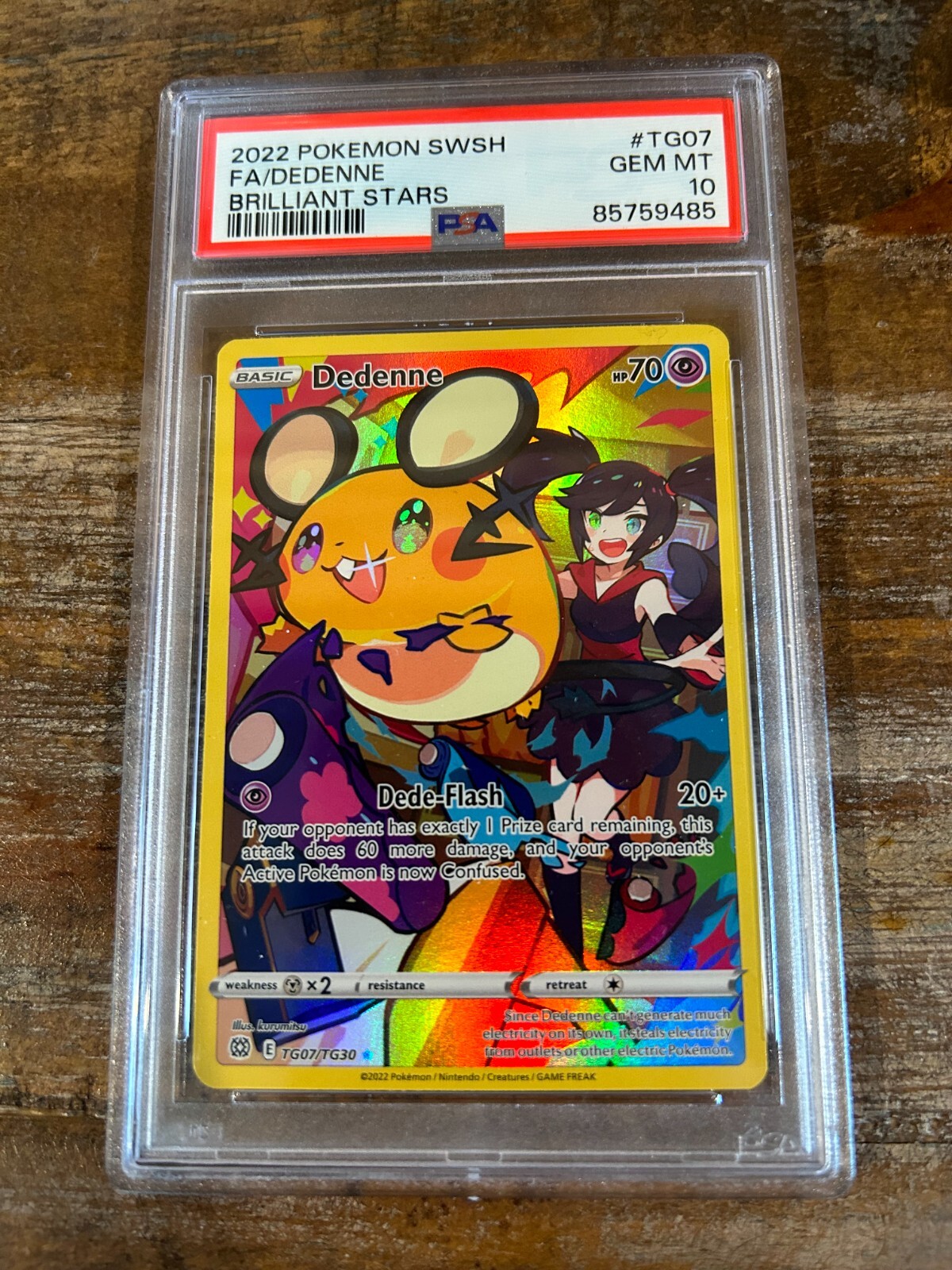 Dedenne 2022 Sword & Shield: Brilliant Stars #TG07/TG30 Trainer Gallery ...