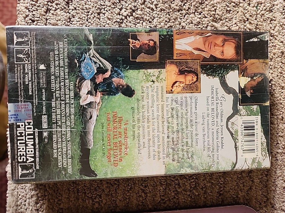 Immortal Beloved (VHS 1995) Bernard Rose Gary Oldman Beethoven Romance ...