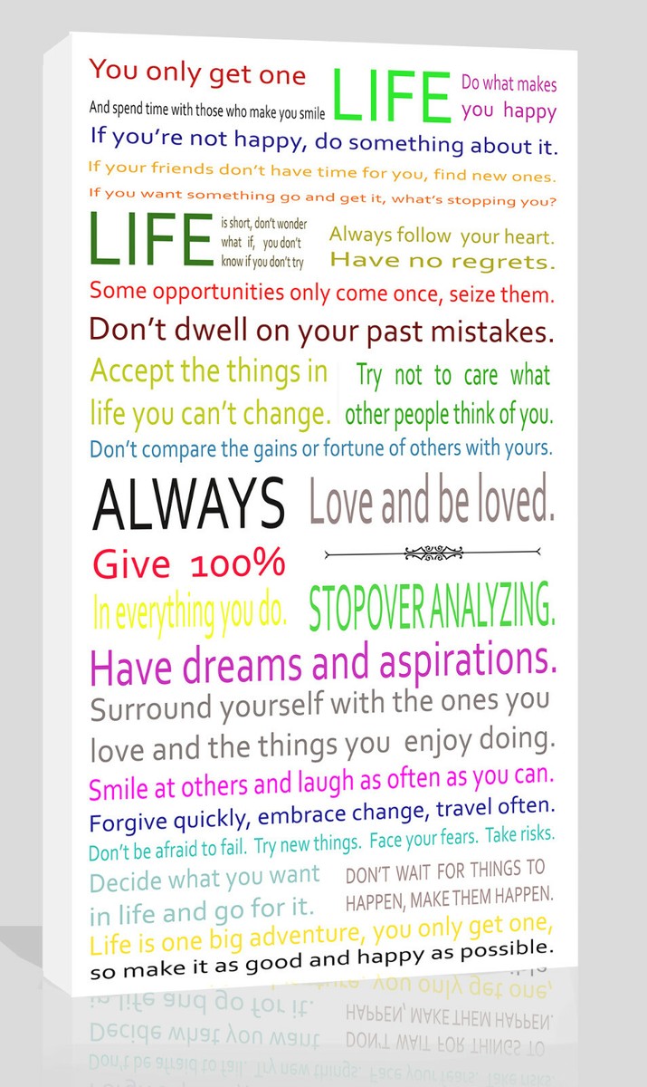 Personal Manifesto Quotes Life Manifesto Quote Canvas Wall Art Picture