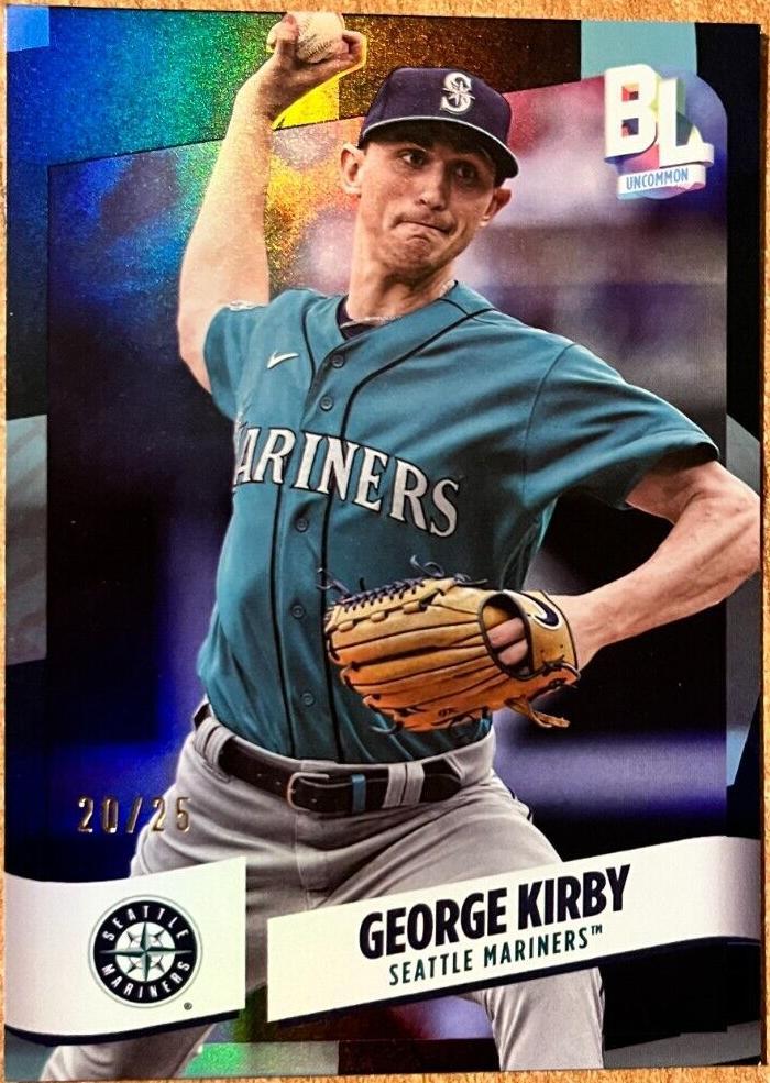 2024 Topps Big League - Uncommon Rainbow Foil George Kirby #223 Black ...