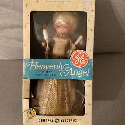 Vintage 1960s 70s General Electric Heavenly Angel Working Lighted Tree ...