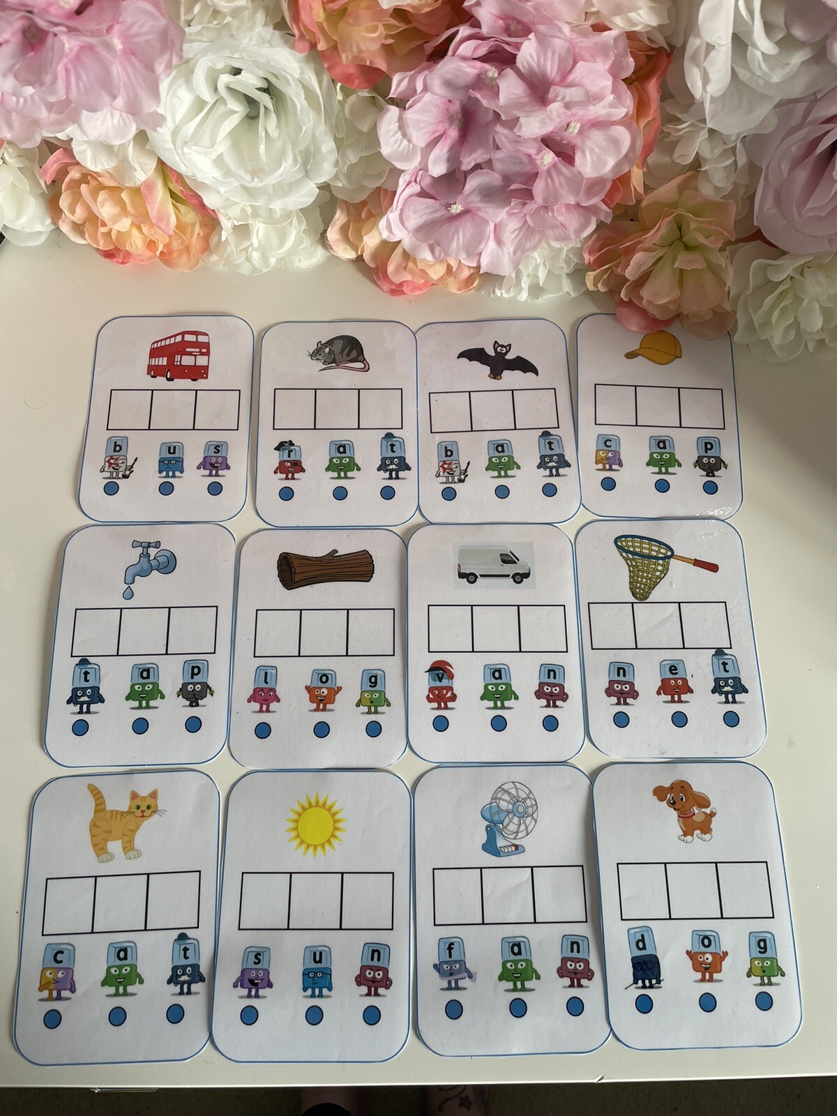 New Alphablocks Laminated CVC Words Phoneme | Grelly USA